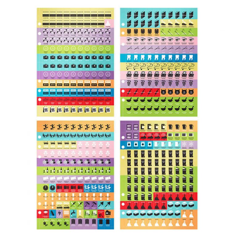 Organizing A5 stickers - Plan-Point